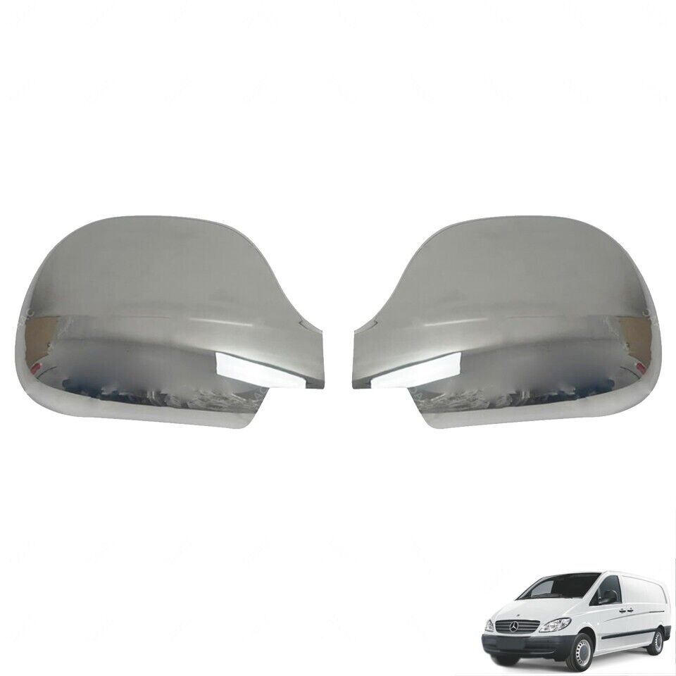 Mercedes Vito W639 2003-2010 Chrome Side Mirror Cover Caps
