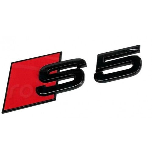 AUDI S5 LOGO BLACK GLOSS BADGE EMBLEM